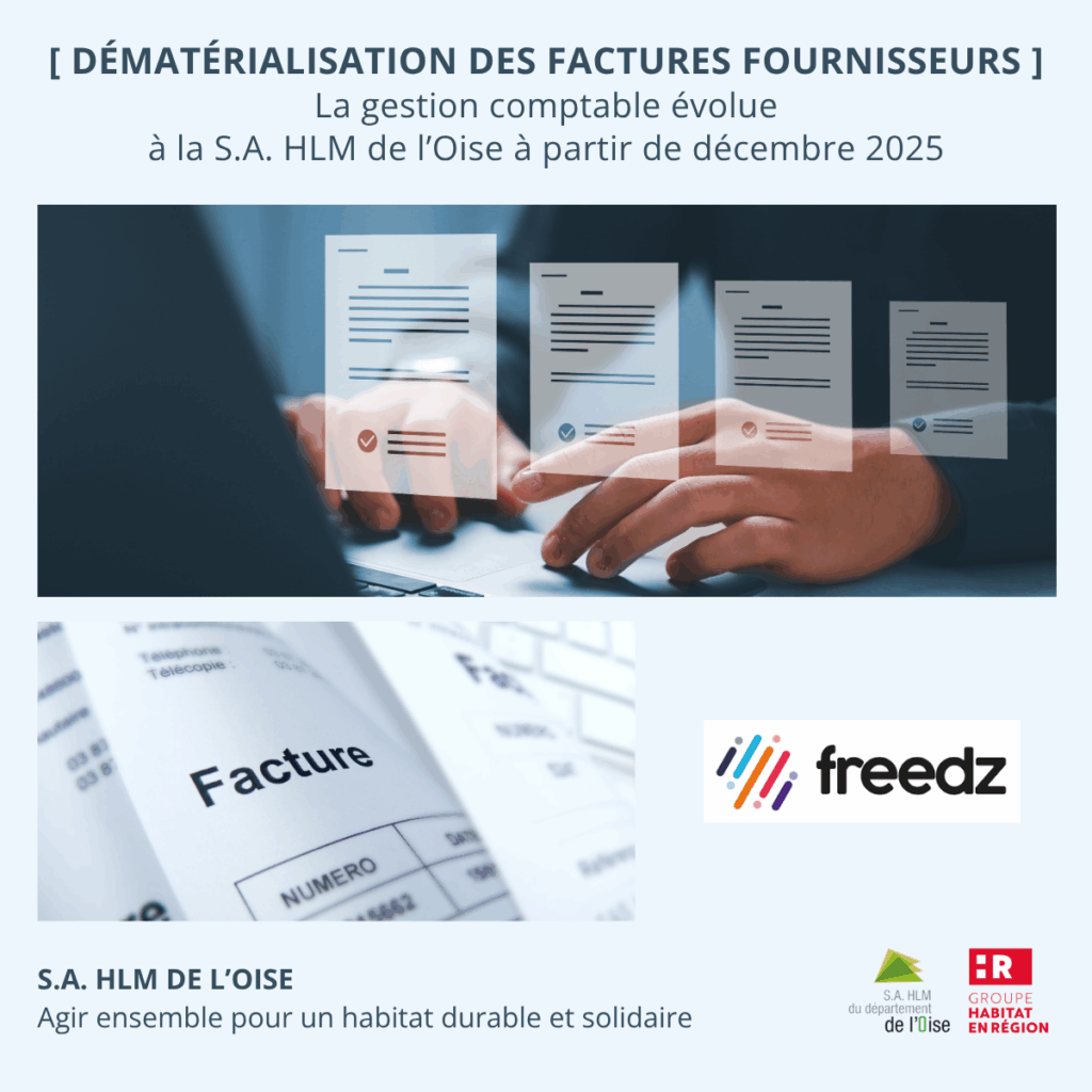 [ 📢 DÉMATÉRIALISATION DES FACTURES FOURNISSEURS ] | S.A HLM du ...